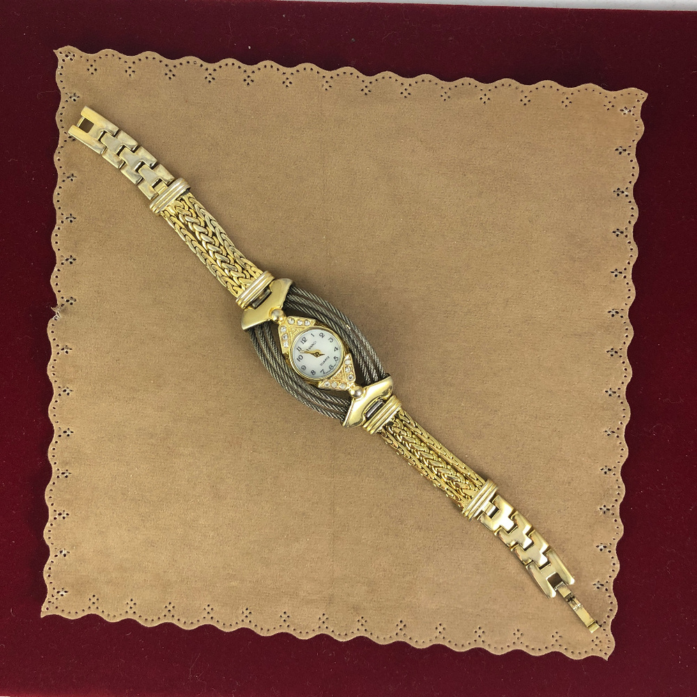 Vintage Da Vanci Watch Gold Tone Stainless Steel Cabl… - Gem